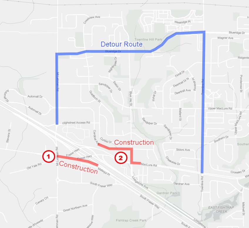 Mt. Lehman Construction (Various Locations) | City of Abbotsford
